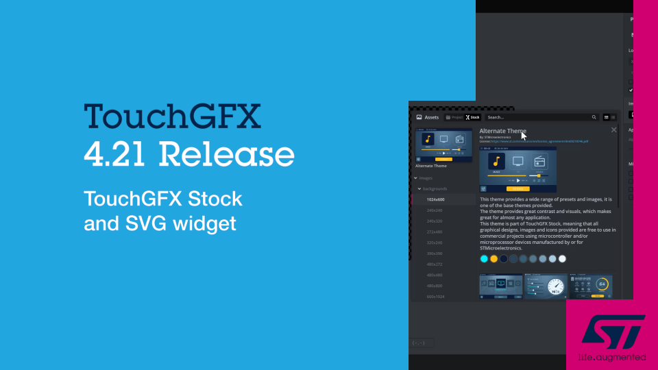 X-CUBE-TOUCHGFX - TouchGFX advanced and free of charge graphical framework optimized for STM32 ...