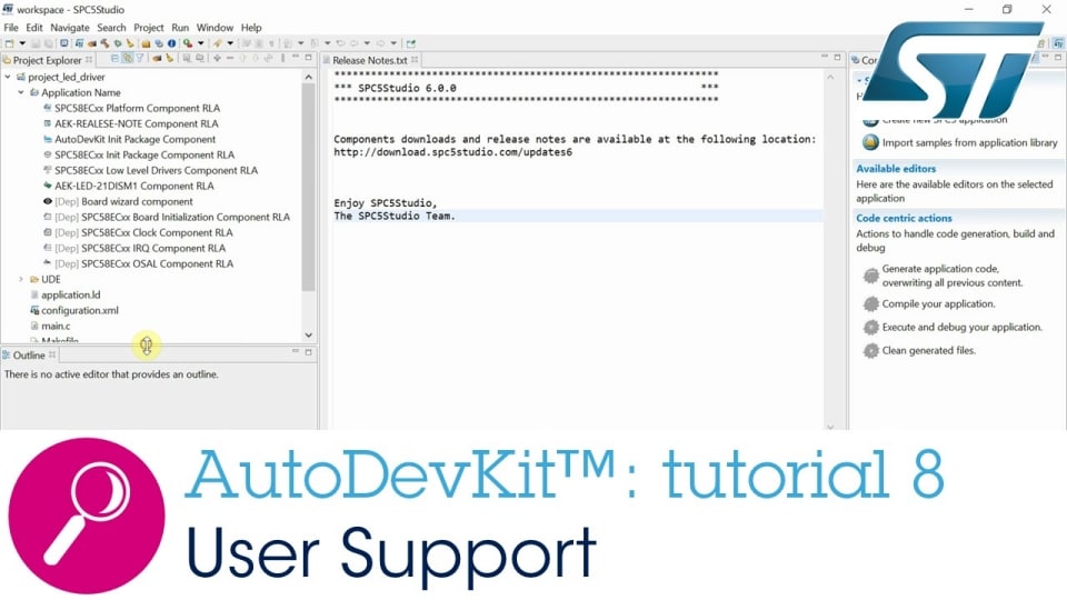 STSW AutoDevKit embedded software - STMicroelectronics