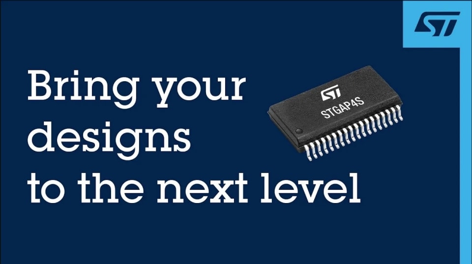 STGAP4S - Automotive advanced isolated gate driver for IGBTs and SiC MOSFETs - STMicroelectronics