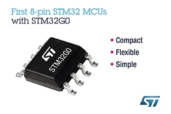 간단한 애플리케이션에서 32비트 MCU 성능 구현하는 8핀 STM32 마이크로컨트롤러 최초 출시 - STMicroelectronics